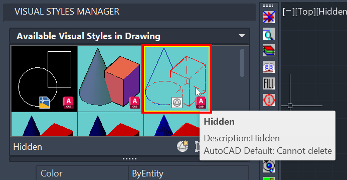 How to show ducts as hidden in CADmep
