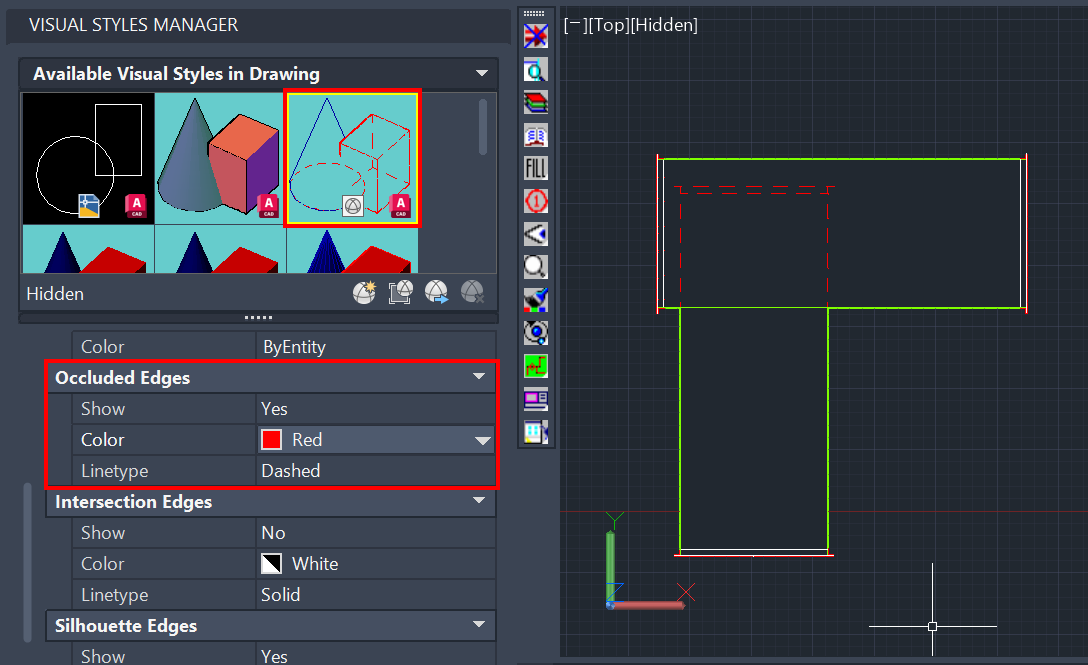 How to show ducts as hidden in CADmep