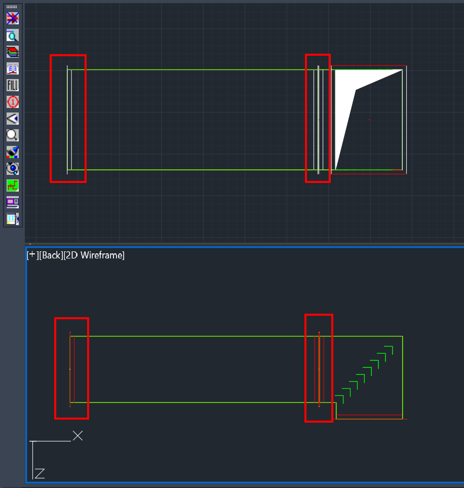 Connector flange color changes in different viewports in CADmep