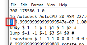 Solids from SAT file from Advance Steel are 25 times smaller in other ...