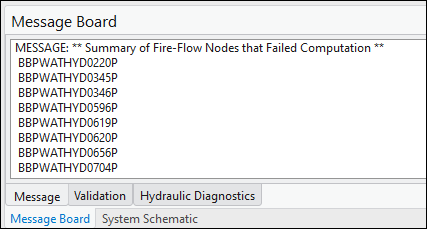 InfoWater Pro Fireflow run fails with Message: Summary of Fire-Flow ...