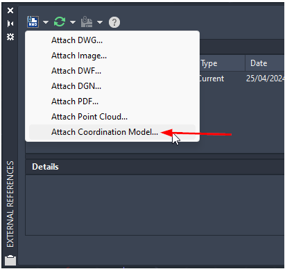 How to use an NWD model as a reference in AutoCAD Plant 3D