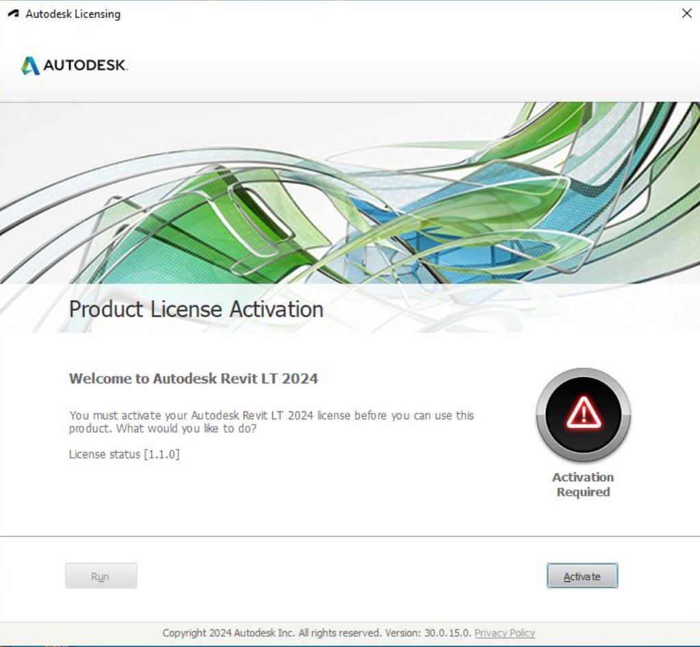 License status [1.1.0] error when launching Autodesk Software
