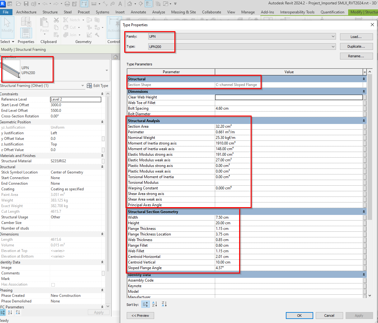 Stringers get imported from SMLX file at different distance in Revit