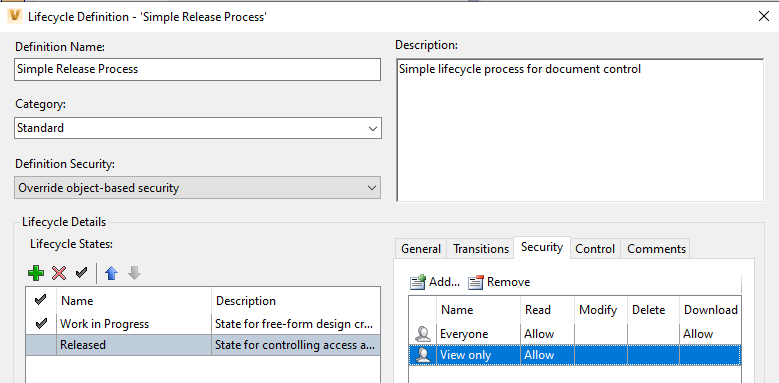 Is it possible to separate the view and download functionality in Vault Thin Client through ...