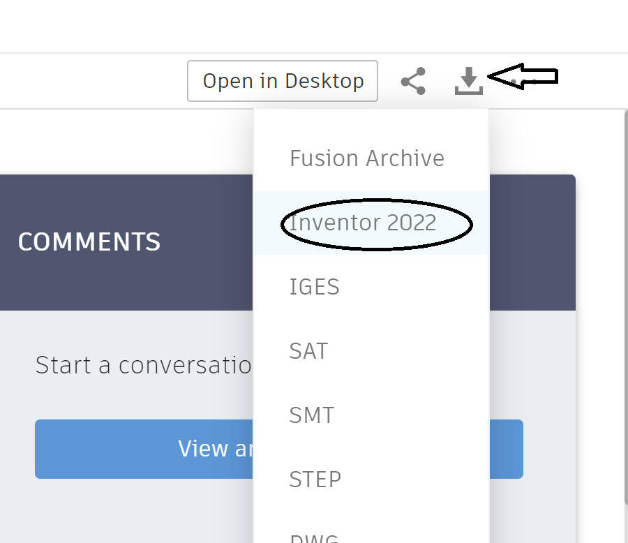 How to export Autodesk Fusion assembly and import it in Inventor