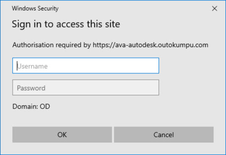 "Azure에서 Vault Thin Client에 로그인할 때 "Sign in to access this site"""" 메시지가 표시됨"