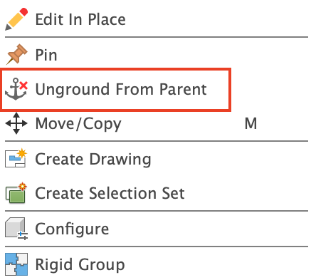 "Components are rigidly assembled" warning when creating a joint for an inserted component in ...