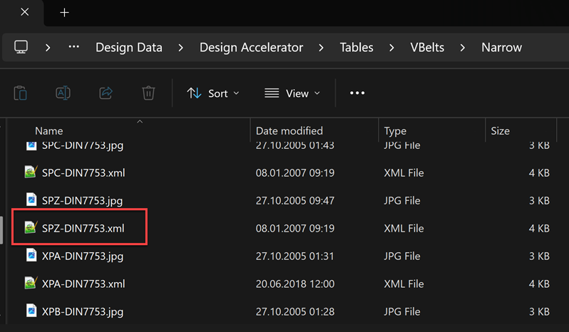 Add another length to V-belts in Inventor Design Accelerator