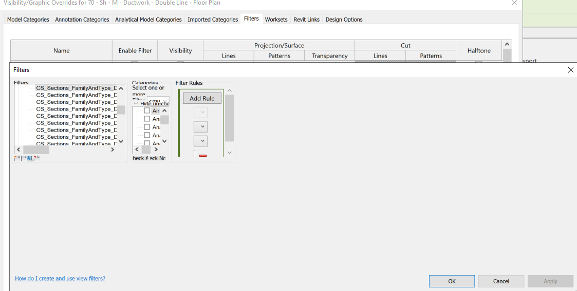 Wrong display of Filters Dialog in Revit