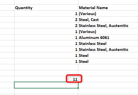 How to determine the total number of component parts within an assembly ...