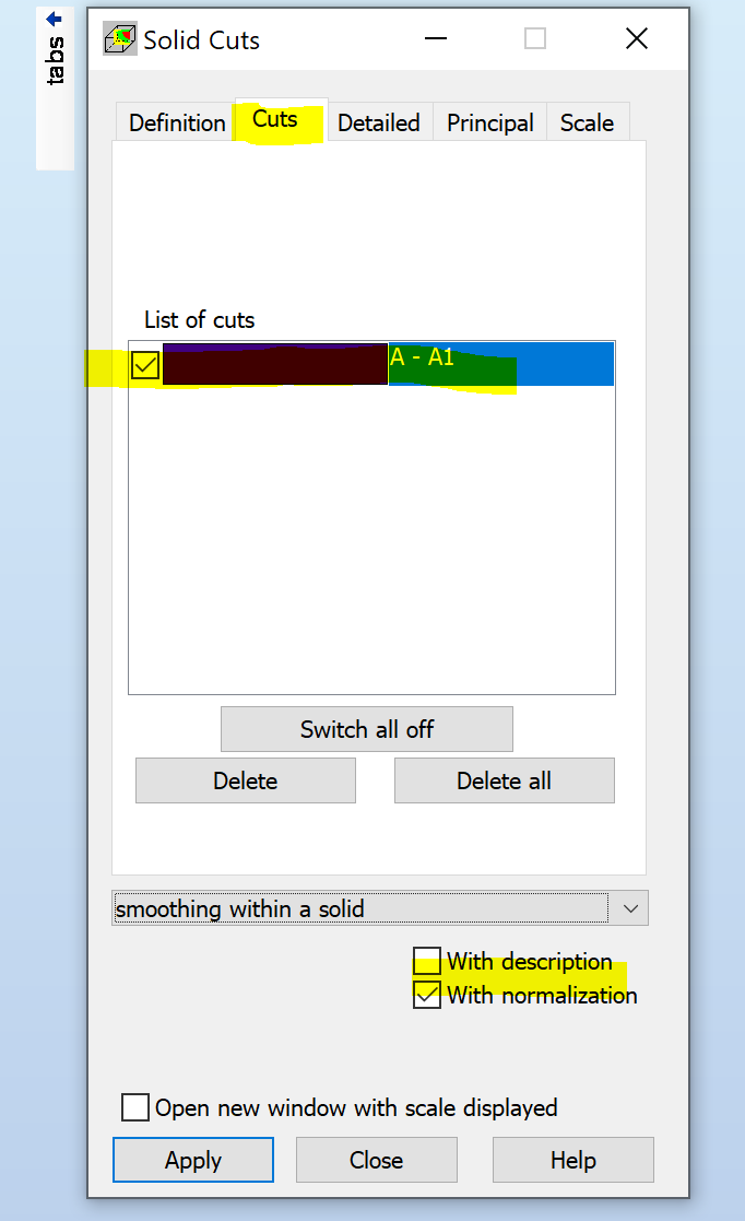 Principal stress map not presented in solid model cut in Robot Structural Analysis