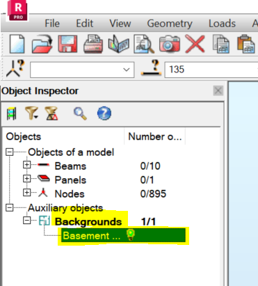"Unable to find the background file" reported while model opening in Robot Structural Analysis