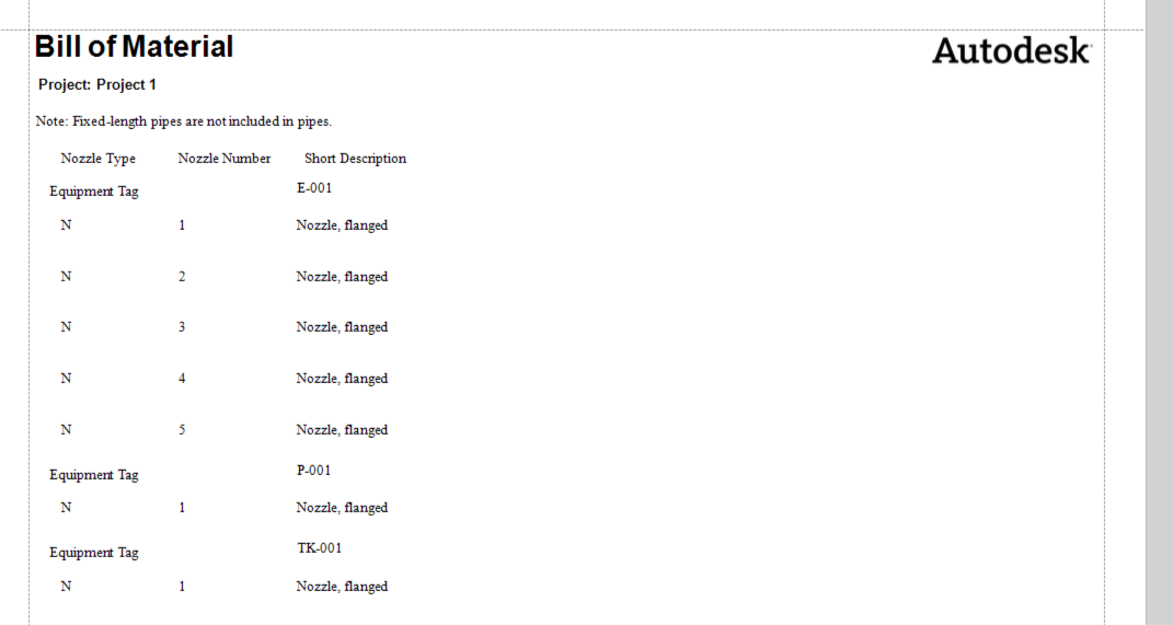 How to create a report in AutoCAD Plant 3D Report Creator for equipment and connected nozzles ...