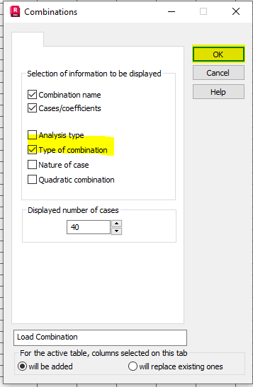 How to change type for multiply manual combinations in Robot Structural ...