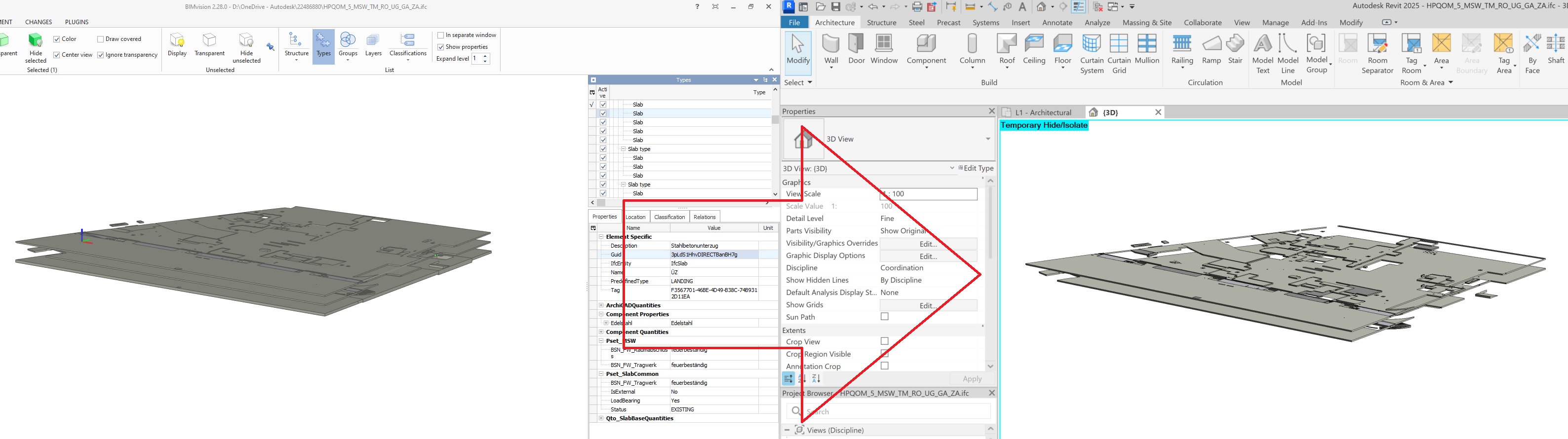 Elements In Ifc Missing After Linking File In Revit