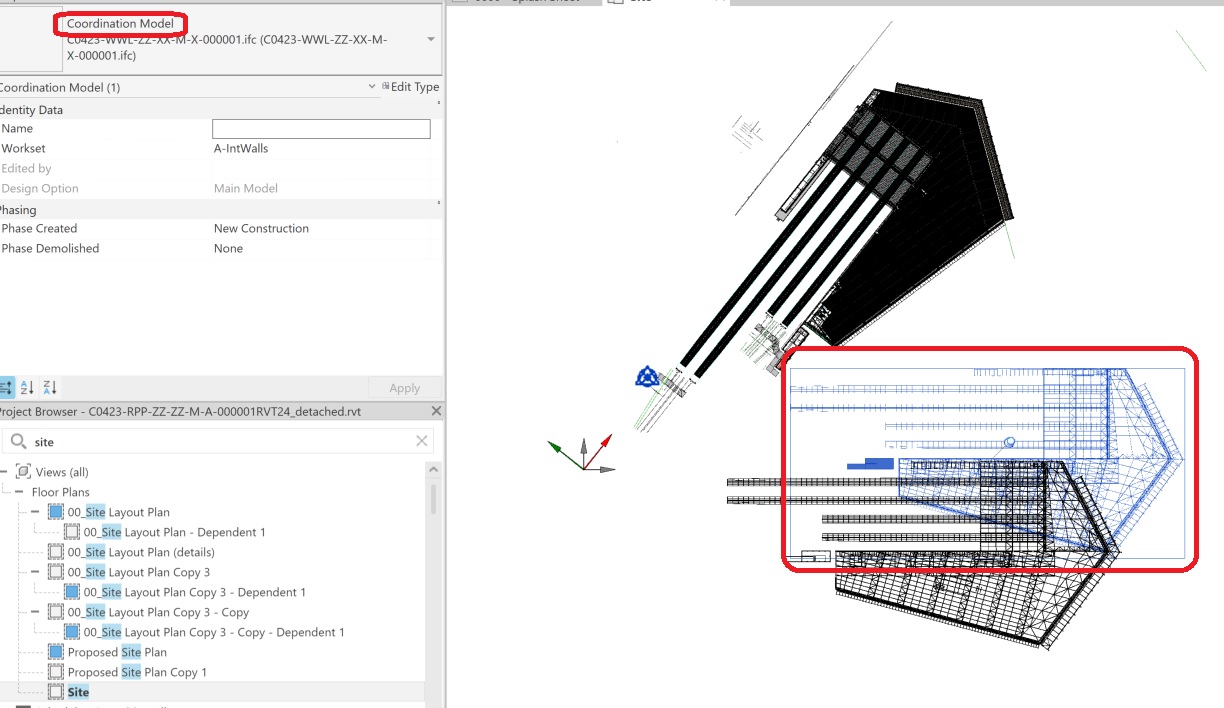 BIM360 / ACC IFC Coordination model linked in wrong position in Revit