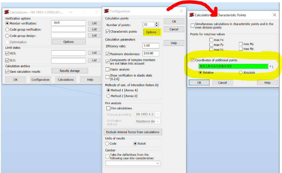 How to check number of points verified for member while steel code ...