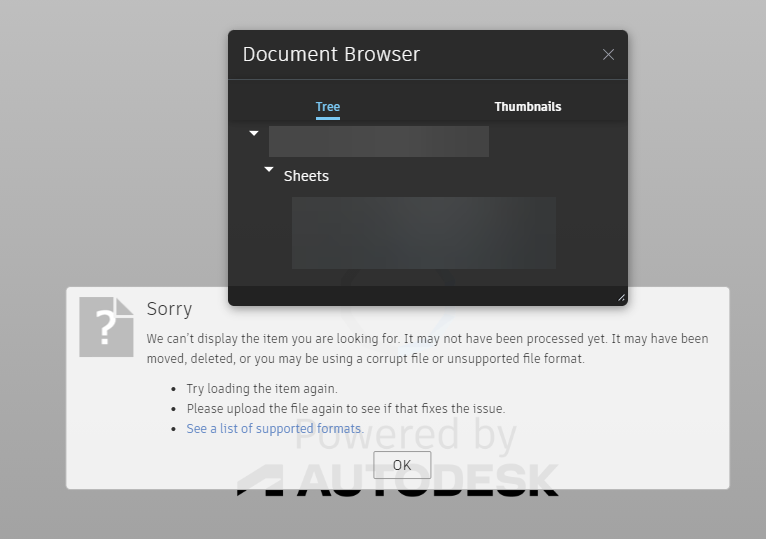 "We can't display the item you are looking for..." when trying to view a file in Vault Thin Client