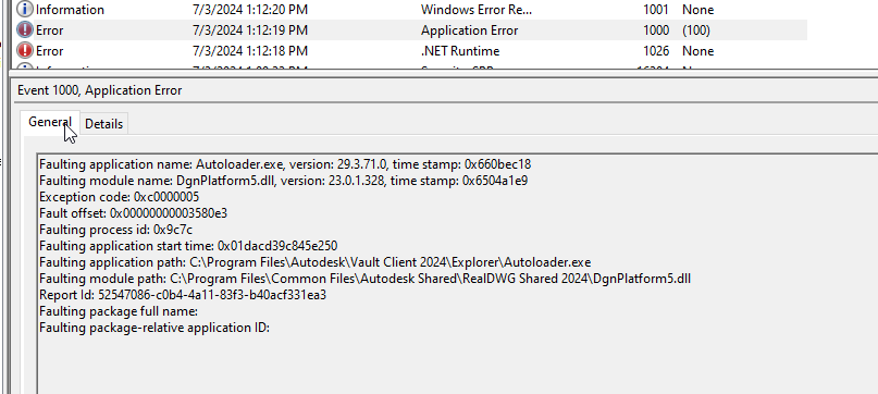 Autoloader Closes While Scanning Specific Data Sets With Autocad Or Inventor Dwg Files Using 2642