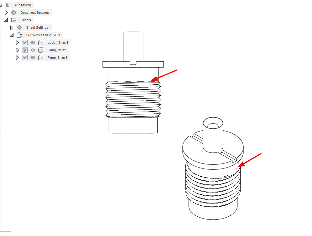 Drawing views shows solid edge as broken line in Fusion.