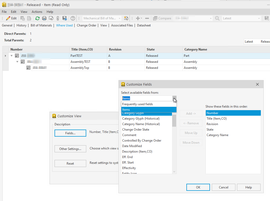 是否可以在 Vault 条目中的使用位置中查看数量和位置编号？