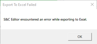 Export catalog to excel crashes in AutoCAD Plant 3D Spec Editor