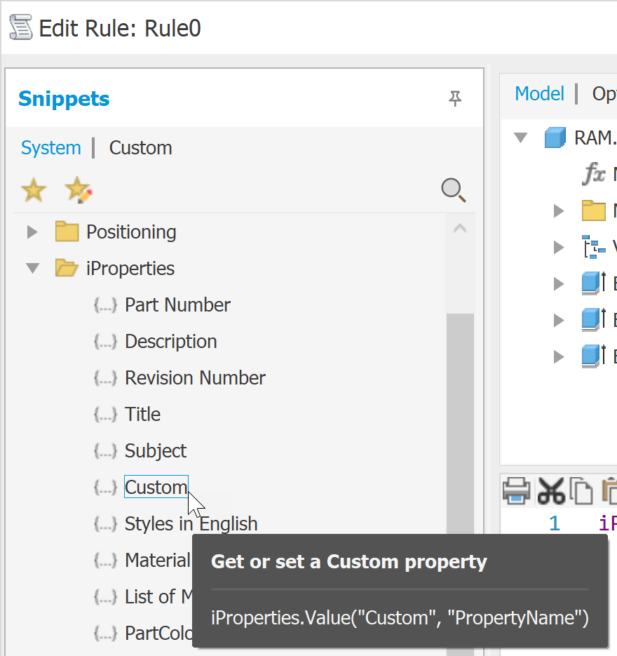 Which part template is used in Inventor Cable & Harness
