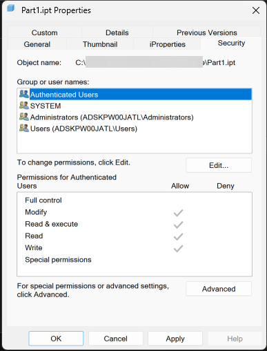 Xyz File Is Write Protected When Using Inventor Task Scheduler To 1425