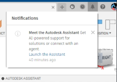 Where is "Autodesk Assistant AI" in Fusion