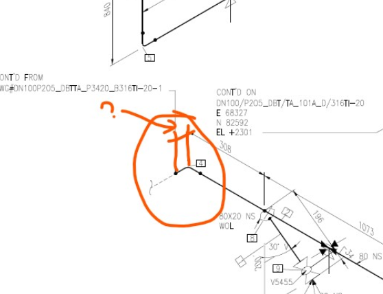 Missing dimensions for specific components on isometric drawings in ...