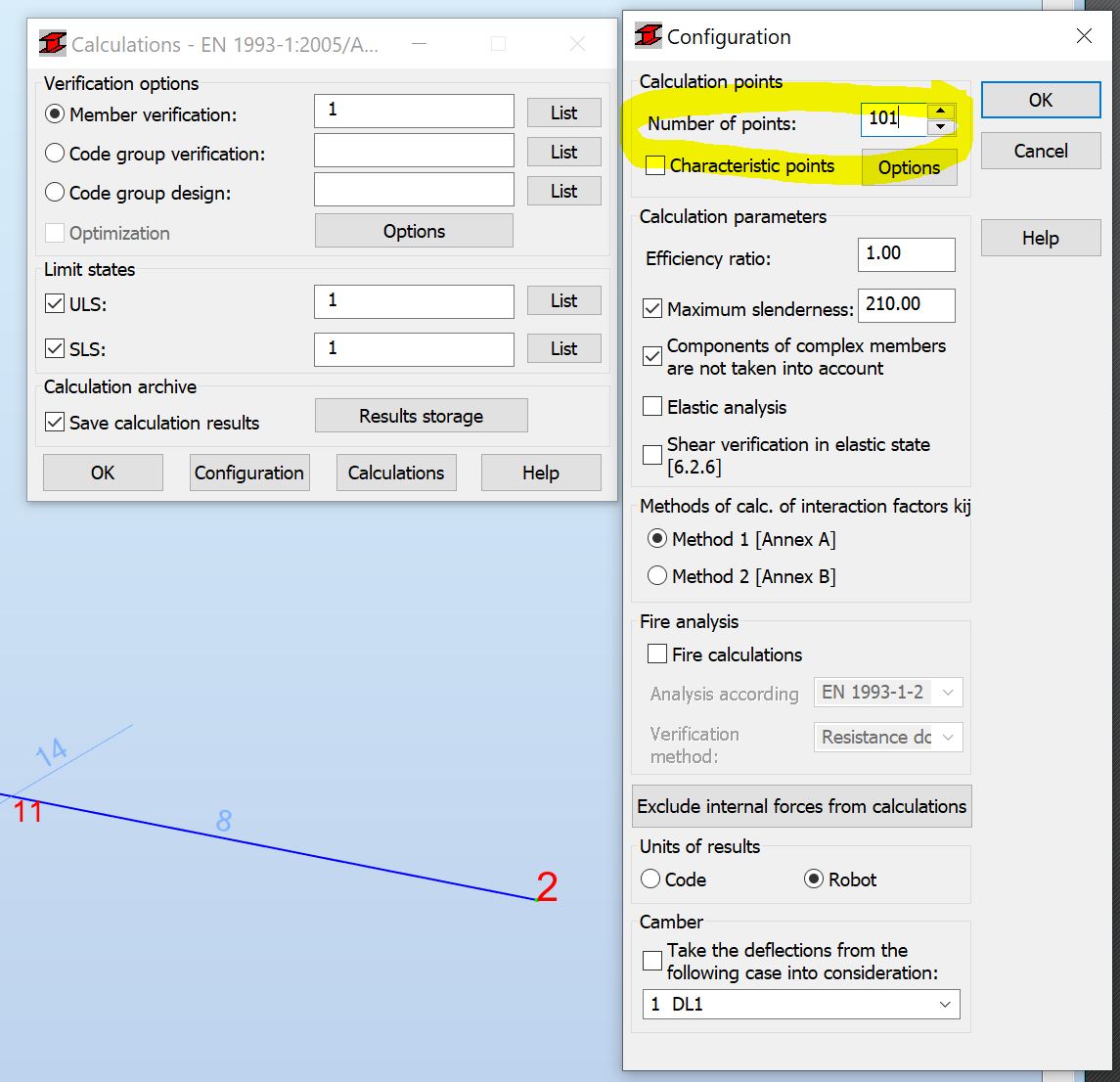 The same point presented as critical while steel member design regardless number of division ...