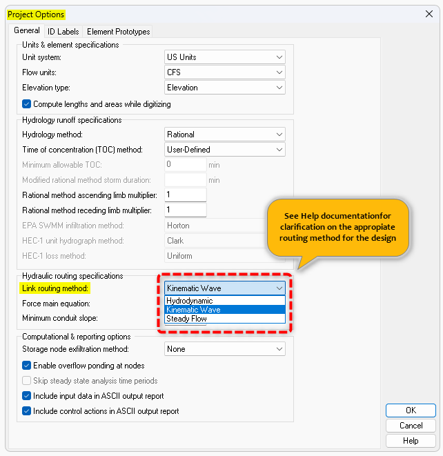 縦断印刷の HGL または EGL は、Civil 3D の SSA では必要ありません