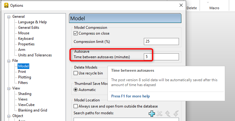 Understanding Autosave process in PowerShape