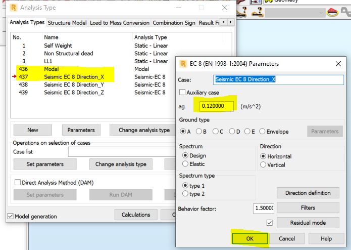 Too small shear forces while seismic analysis according to EN-1998 in ...