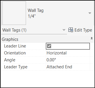 Options bar is missing for tags in Revit 2025