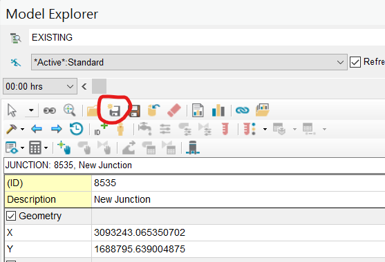 Newly created junctions have demand associated with them automatically ...