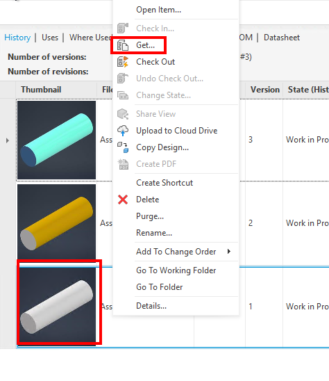 Using Open On Inventor File In Vault History Tab Is Not Opening Correct Versions Of All Files