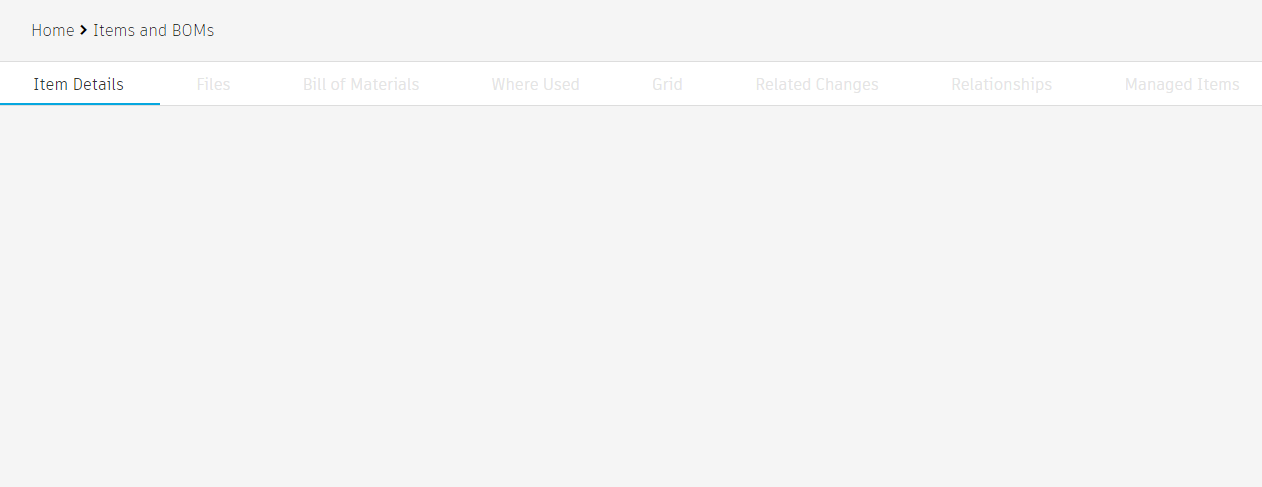 Blank page when adding new item to workspace in Fusion Manage