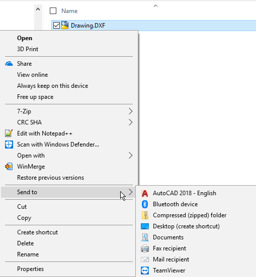 Asocie archivos DWG con una versión específica del producto de AutoCAD o DWG TrueView en Windows