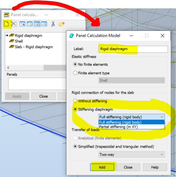 How to create a floor that would act as a rigid diaphragm in Robot Structural Analysis