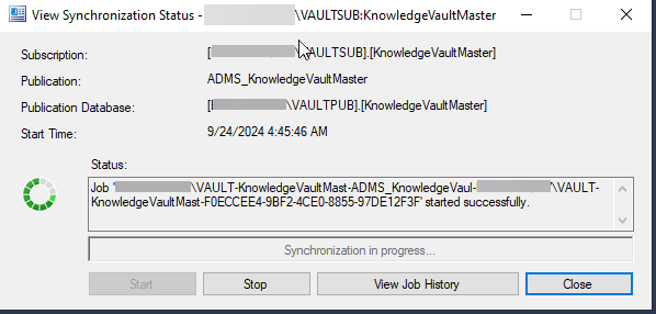 Troubleshooting Vault Connected Workgroups (SQL Replication)