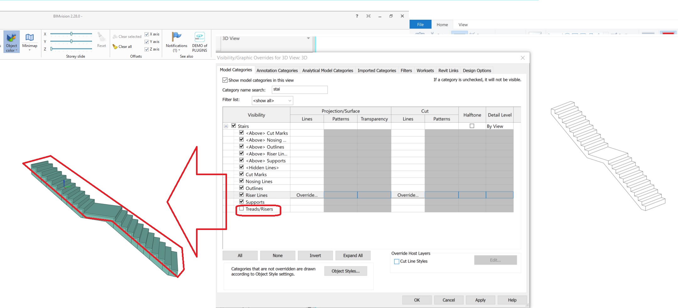 Stairs Treads and Risers exported to IFC although they are not ...