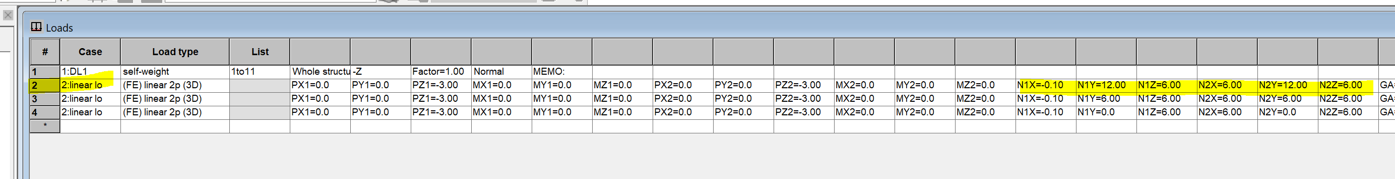 How to identify and correct graphically automatically generated linear loads not applied to any ...