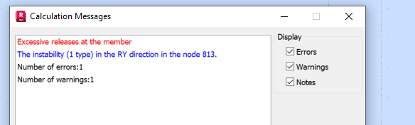 "Excessive releases at the member" message while model analysis in ...