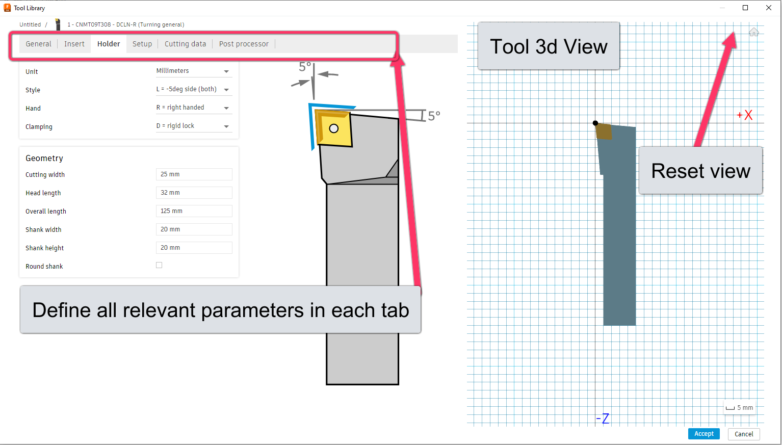 How to create a lathe tool in Fusion