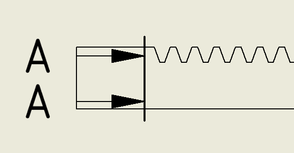 Move the section view definition arrows on an Inventor drawing