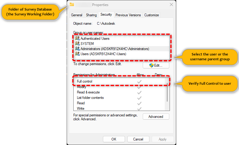 Error: "The survey database directory is not writeable" while creating or editing a survey ...