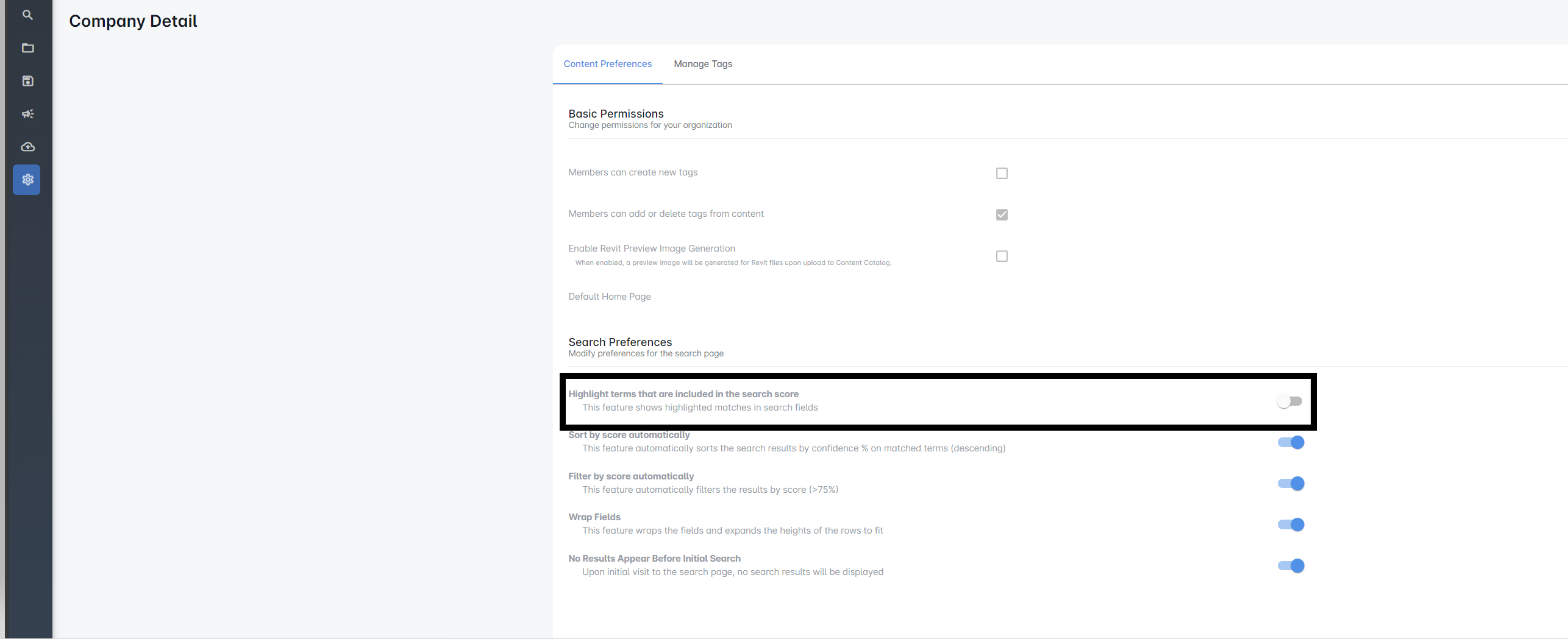 Inconsistency in highlighting Search letters in Content Catalog