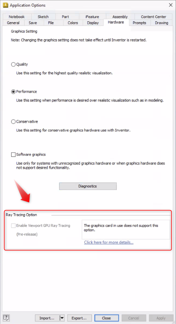 AutoCAD and Inventor not recognize graphics card